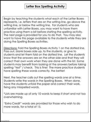 Modified Spelling Activities | 'z' Word List | 4th Grade | High ...