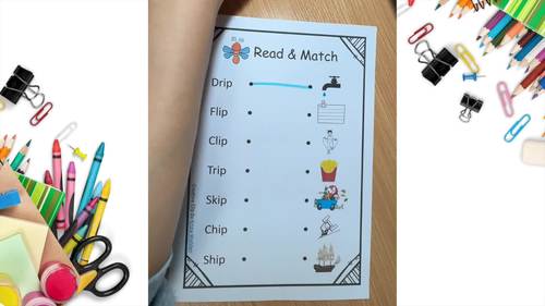 IP Word Family CVC Blend Worksheets: 4-Letter Words by Shoto Learning