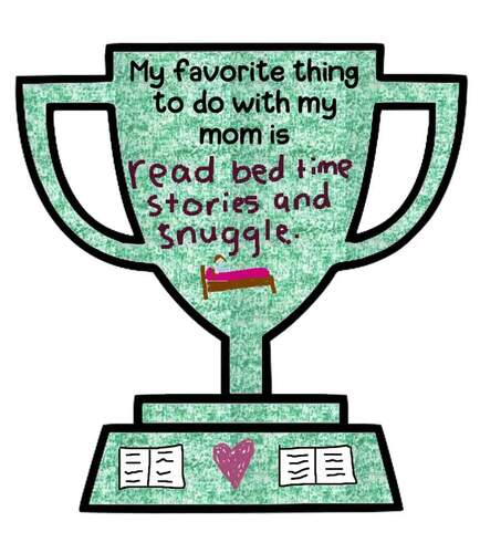 Mother's Day Trophy Flip Book by Edventures w Emily | TPT