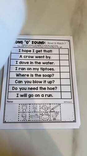 Long O Vowel Activity Bundle | Spelling Patterns o oe o_e ow oa