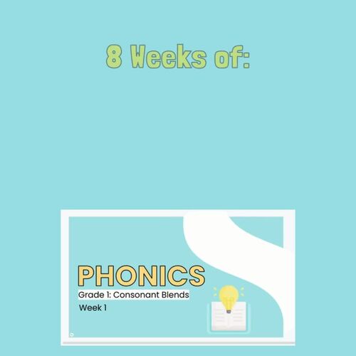 1st Grade: Digital Phonics Lessons | Consonant Blends by Miss Ps Palette
