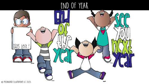 End of Year clip art Last Day of School clip art Summer clip art Mini