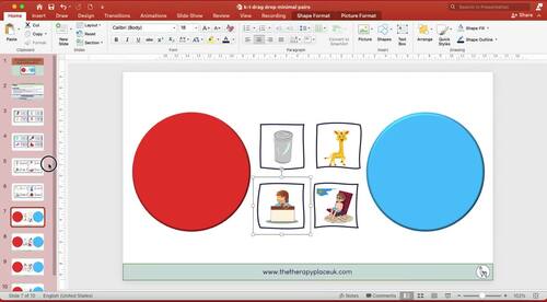 Minimal Pairs | K/T | drag and drop | Following instructions ...