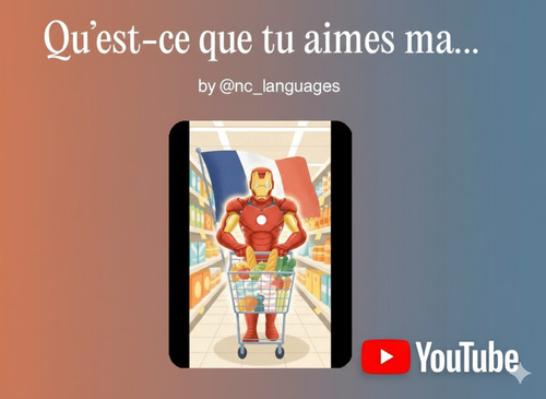 FRENCH SONG Grade 7 Unit 1: Nourriture et opinions! (Worksheet, Video ...