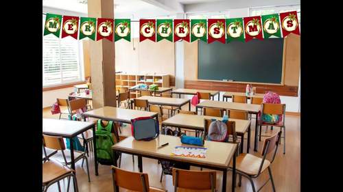 Merry Christmas Banners & Printable Bulletin Board Decorations for the ...