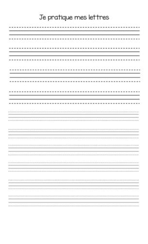 ⚜ Cahier de calligraphie cursives trottoirs qc - 2 versions by Madame ...