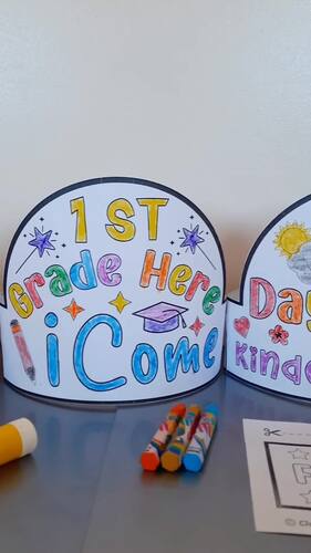 Last Day of Kindergarten and First Grade Crowns Craft | Last Day of ...