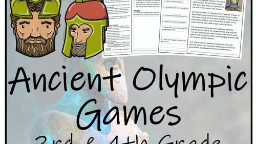 Ancient Olympic Games Close Reading Comprehension Activities | 3rd ...
