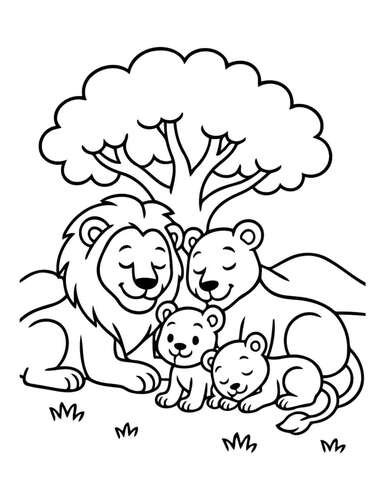 Safari Adventures African Animals Coloring Pages for Kids | 45 Cute Designs