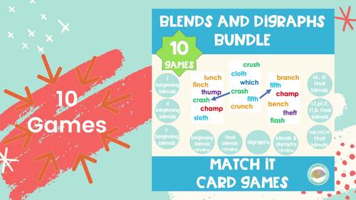 Consonant Blends and Digraphs Game Bundle by Celebrating Neurodiversity