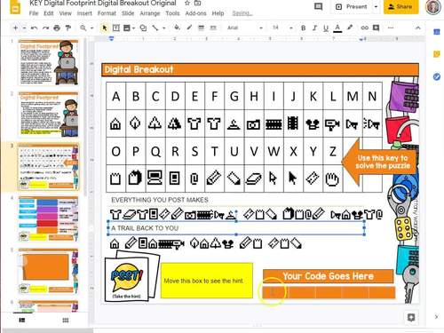 Digital Breakout Internet Safety: Digital Footprint by Brittany Washburn