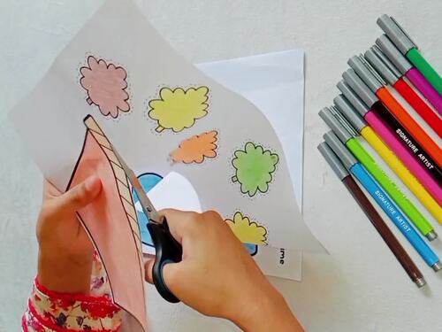 Fall Leaves Name Recognition Craft Editable Bulletin Board Back to School