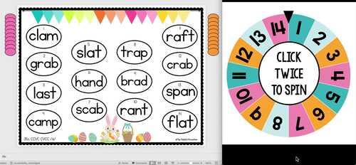 UFLI aligned DIGITAL Phonics Bump Games Spring Set 2: CCVC, FLSZ ...