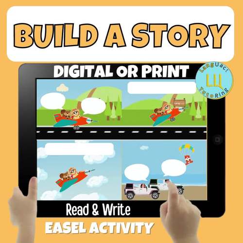 Build-a-Story 3 | WITH AUDIO & ANIMATED GIFS | EDITABLE BOOM CARDS