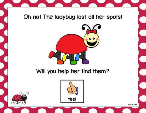 No Print Ladybug Where Questions Speech Therapy Interactive Books by ...