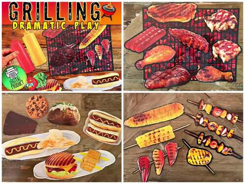 Summer Dramatic Play Bundle Grilling Ice Cream Lemonade Popsicle ...