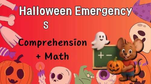Halloween Emergency Sub Plan K–2 | Comprehension + Math Pack | No Prep