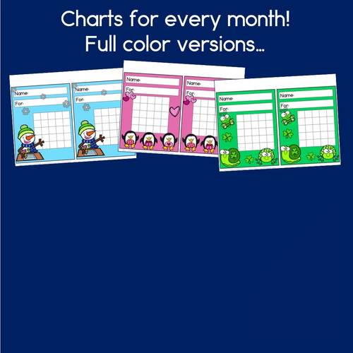 Incentive Chart Year Long Bundle | Sticker Reward Charts for Good Behavior