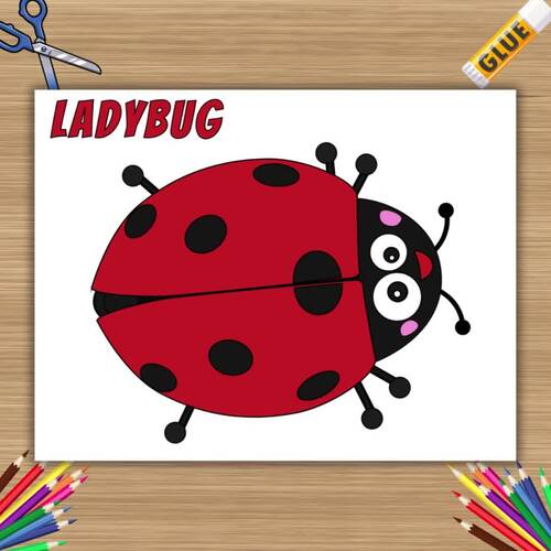 Ladybug Craft Activity | Cut & Paste Craft | Insect Craft | Spring ...