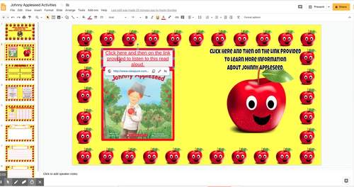 Johnny Appleseed Activity Packet by K's Digital Store | TpT