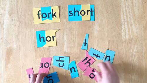 Or Digraph Game Phonics Jigsaw Puzzle Special Education Kindergarten