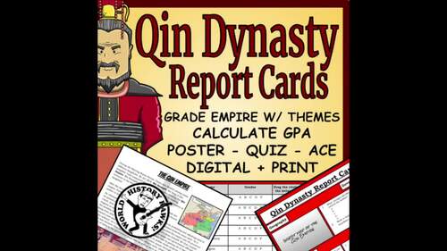 Ancient China Dynasty Report Card Unit Bundle Reading Passages ...