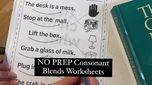 Consonant Blends Differentiated Phonics Worksheets and Decodable Passage