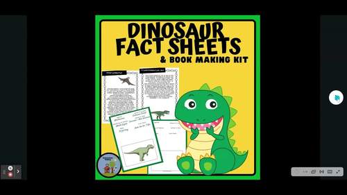 Dinosaur Fact Sheets by Happy Hive Homeschooling | TPT