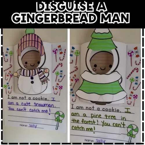 Disguise a Gingerbread Man 3D Writing Craft by Teach Play Thrive