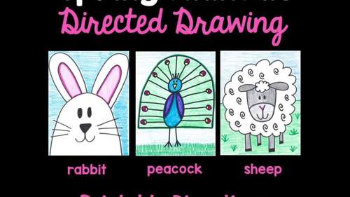 All Year Animals - Directed Drawing Bundle - Fall, Winter, Spring, Summer