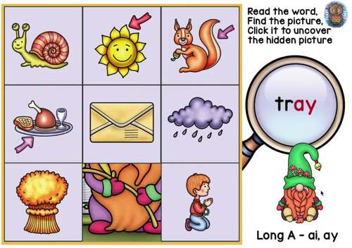 Long A Boom Cards Game AI AY by Funny Owl | TPT