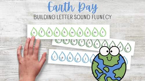 Earth Day Letter Sound Fluency Strips, Letter Name Practice, Literacy ...
