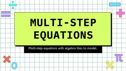 Multi-Step Equations with Algebra Tiles by Katelyn C Scoggins | TPT