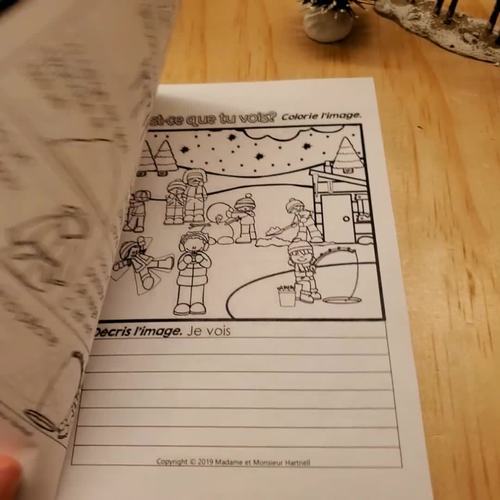 Livret d'hiver 1 - French Winter Activities Version 1 | TpT