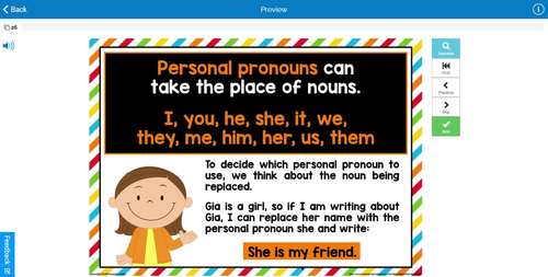 Personal Pronoun Boom Cards by Second Grade Smiles | TPT