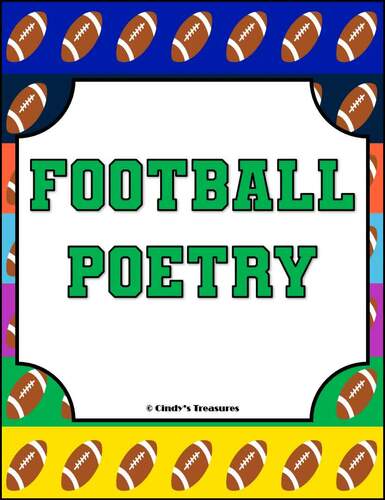Football Poetry by Cindy's Treasures | TPT