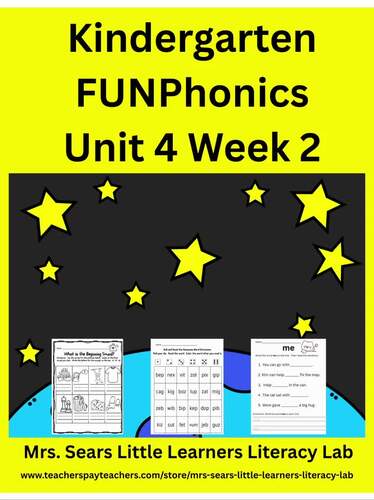 FUNPhonics Kindergarten Unit 4 Week 2 | TPT