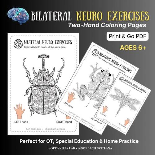Bilateral Brain Exercises | Two-Hand Coloring for Focus & Brain Integration