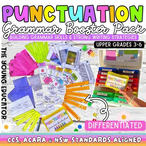 Punctuation Activities | GRAMMAR BOOSTER PACK | Differentiated Grades 3 ...