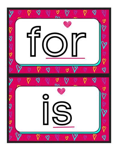 Heart Word Building Mats, Orthographically Mapped Heart Words - SOR ...