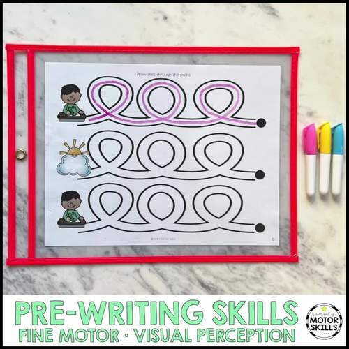 SPRING • Pre-Writing, Scissors • Lines, Paths, Shapes • PK-K | TPT