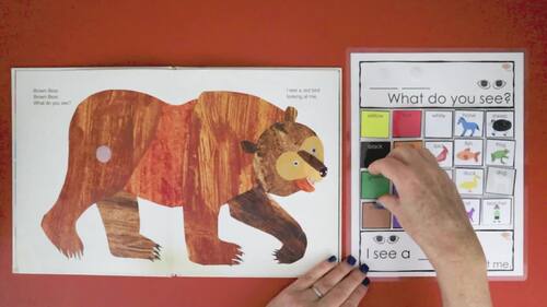 Brown Bear Story Companion, Colors & Animals, Choice Board + Sentence ...