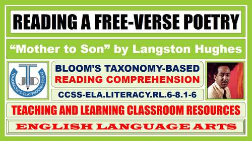 READING A FREE-VERSE POETRY - MOTHER TO SON - POWERPOINT PRESENTATION