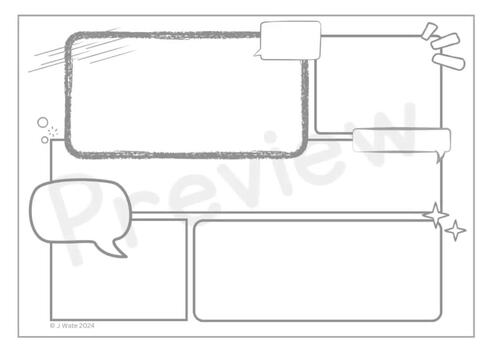 Fun Father's Day Superhero Craft & Comic Strip Writing Activity for Kids