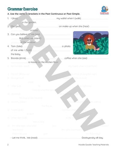 Past Simple & Past Continuous Full Lesson | Past Tenses Practice | No Prep