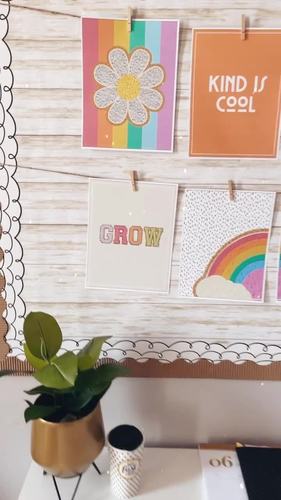 Groovy & Bright Classroom Decor | Classroom Posters | Retro Bulletin Board
