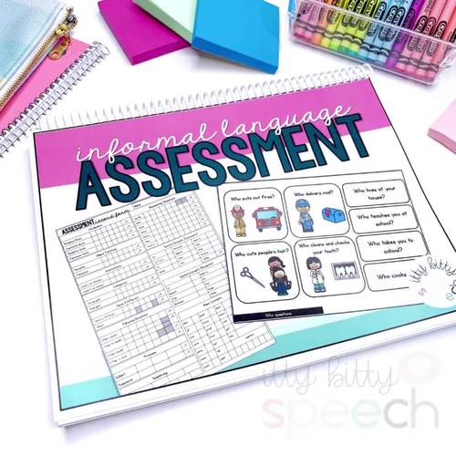 BUNDLE Informal Language Assessment Print No Print For Speech Therapy