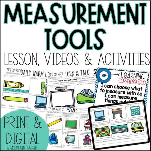 Types of Measurement Tools Activities with Lessons, Warm Up, Worksheet ...