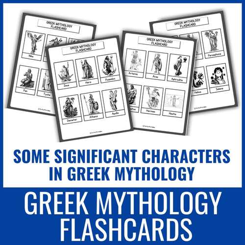 Ancient Greek Mythology Flashcards - Exploring Gods, Goddesses, and Myths!