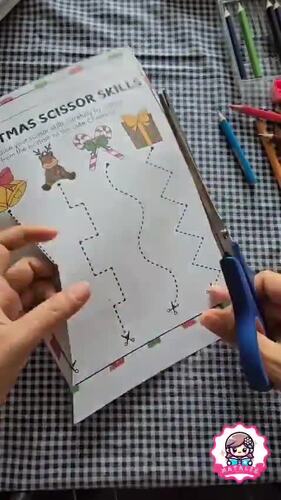 Engaging Kindergarten Christmas Fine Motor Skill Worksheets for Holiday Fun